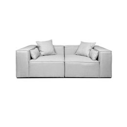 Home Deluxe Modulares Sofa VERONA Gr&ouml;&szlig;e S Hellgrau - versch. Ausf&uuml;hrungen