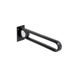 Brillantbad BELP Klappgriff in U-Form Aluminium Schwarz 100x210x620 mm, 120 kg Traglast f&uuml;r Bad & WC >> zum Bohren
