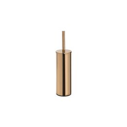 Brillantbad BORAL WC-B&uuml;rstengarnitur Messing Gold Kupfer poliert 95x342x105 mm f&uuml;r Bad & WC >> zum Bohren