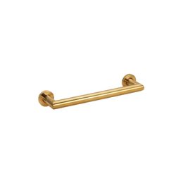 Brillantbad BABLO Handtuchhalter Messing Gold matt 75x350x50 mm f&uuml;r Bad & K&uuml;che >> zum Bohren oder Kleben*