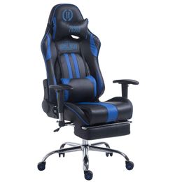 TPFLiving Racing B&uuml;rostuhl Limitless mit Fu&szlig;ablage Schwarz/Wei&szlig;