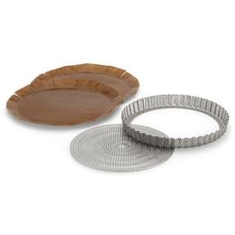 de Buyer Runde Tarteform Edelstahl perforiert