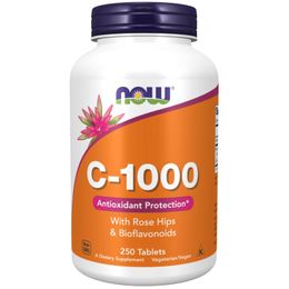 Now Foods, C-1000 mit Hagebutte & Bioflavonoide, 250 Tabletten [44,22 EUR pro kg]