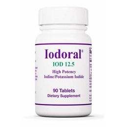 Optimox Corporation, Iodoral (Jod und Kaliumiodid), 12,5mg, 90 Tabletten [3.990,00 EUR pro kg]