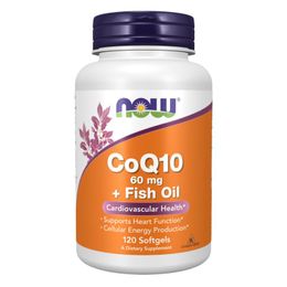 Now Foods, Co-Q10 60 mg, 120 Softgels [414,29 EUR pro kg]