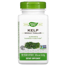 Nature's Way Nature, s Way, Kelp, Whole Thallus, 600 mg, 180 vegane Kapseln []