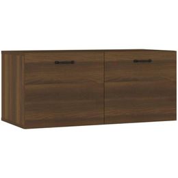 Wandschrank Braun Eichen-Optik 80x36,5x35 cm Holzwerkstoff vidaXL