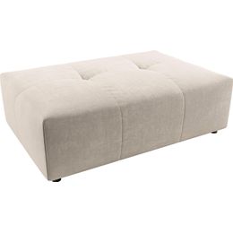 Polsterhocker 3C CANDY "Yoshy", grau (taupe), B:120cm H:41cm T:83cm, 100% Polyester, Hocker, Polsterhocker, Passend zur Serie Yoshy