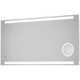 LED-Lichtspiegel Talos "King", silber (silberfarben), B:120cm H:60cm T:5cm, Spiegel, 160x60 cm, energiesparend