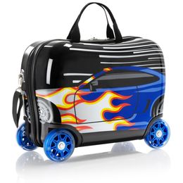 Kinderkoffer Heys "Kinderkoffer Heys Kids Ride-On Luggage, 16 cm", Gr. B/H/T: 12,4cm x 16cm x 8,5cm 25 l, schwarz, Polycarbonat, mehrfarbig, festlich, Koffer, Heys x Joachim Llambi Kindertrolley Kinder Reisegepäck