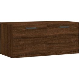 vidaXL - Wandschrank Braun Eichen-Optik 80x36,5x35 cm Holzwerkstoff