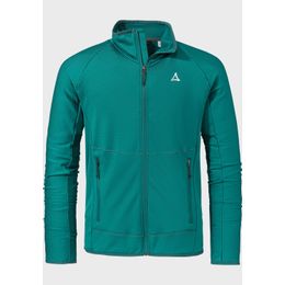 Schöffel Fleecejacke SCHÖFFEL "Hiking Fleece Jk Style Cascata MNS", Herren, Gr. 48, grün (6895, grün), Oberstoff: 94% Polyester, 6% Elasthan, sportlich, regular fit, hoch geschlossener Ausschnitt, Langarm, Jacken