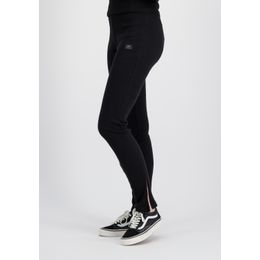 Cargohose Alpha Industries "Alpha Industries Women - Pants X-Fit Rib Pant Women", Damen, Gr. S, Normalgrößen, schwarz, Obermaterial: 50% Baumwolle, 50% Polyester, Hosen