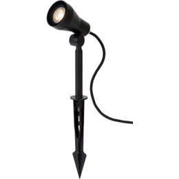 Lucide - spike - Gartenstrahler - ø 6,5 cm - led Dim. - GU10 - 1x5W 3000K - IP54 - Schwarz