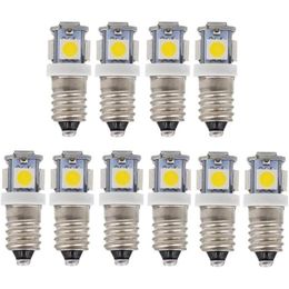 10 Stück E10 9 v Kaltweiß 5SMD 5 w LED-Leuchtmittel (Kaltweiß, 9 v)