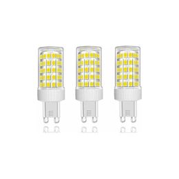 Set mit 3 G9 10 w LED-Leuchtmitteln, 150 w Halogenäquivalent, 86 LEDs, 1000 lm, 360° Abstrahlwinkel, ultrahell, AC220–240 v, nicht dimmbar, Kaltweiß