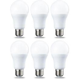 Set mit 6 LED-Lampen, Edison-Schraubsockel, E27, 12 w (entspricht 120 w), Kaltweiß, nicht dimmbare Intensität