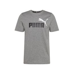Puma Sportshirt 'ESS+' Herren Gr&ouml;&szlig;e M graumeliert / schwarz / wei&szlig;