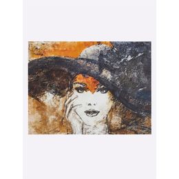 HEINE HOME Bild, Schwarz, Gr. H/B/T ca. 75/100,5/3,5 cm, Bilder, Material: Kunstleinwand