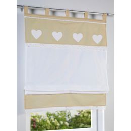 HEINE HOME Witt Raffrollo, weiß-natur, Größe 140x45 cm