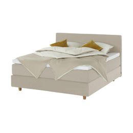 Jette Home Boxspringbett Jette Flex - beige - Materialmix - 225 cm - 110,5 cm - Möbel Kraft