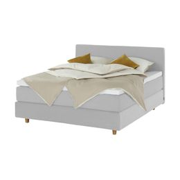 Jette Home Boxspringbett Jette Flex - grau - Materialmix - 185 cm - 110,5 cm - Möbel Kraft