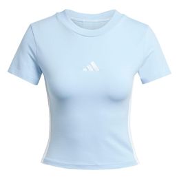 adidas Sportswear Funktionsshirt 'Essentials' Damen Größe XS/S hellblau / weiß