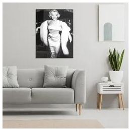 Acrylglasbild queence "Glam", grau, B:60cm H:90cm T:0,4cm, Acrylglas, Bilder, Marilyn Monroe, Fine Art-Print in Galeriequalität