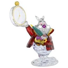 Dekofigur Swarovski "Kristallfigur Sammelfigur Alice White Rabbit Weißes Kaninchen, 5670229", bunt (kristallweiß, dunkelrot, grün, gelb, lila, weiß, rosa, schwarz), Dekofiguren, B/H: 4,3cm x 8,3cm, weißer Hase, Swarovski Kristall, Swarovski Kristall, B:4,3cm H:8,3cm