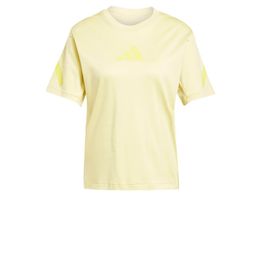 adidas Sportswear Funktionsshirt 'Z.N.E.' Damen Größe XXXS/XXS gelb / pastellgelb