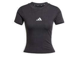 adidas Sportswear Funktionsshirt 'Essentials' Damen Größe 5XL/6XL schwarz / weiß