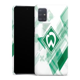 DeinDesign Galaxy A51 Handy Premium Case Smartphone Handyh&uuml;lle Schutzh&uuml;lle gl&auml;nzend Official Licensed Product Sv Werder Bremen Muster Premium Case