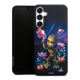 DeinDesign Galaxy A16 5G Handy Premium Silikon H&uuml;lle Handyh&uuml;lle schwarz Case Baby Groot Marvel Guardians Of The Galaxy Silikon Premium Case