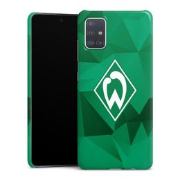 DeinDesign Galaxy A51 Handy Premium Case Smartphone Handyh&uuml;lle Schutzh&uuml;lle gl&auml;nzend Camouflage Sv Werder Bremen Official Licensed Product Premium Case