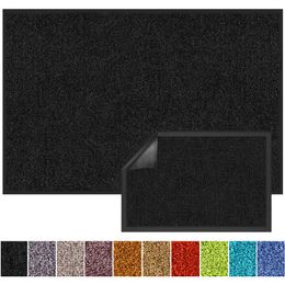 Karat - Schmutzfangmatte Rhine Black 90 x 600 cm - Schwarz