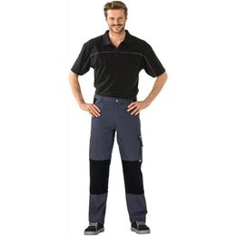 Planam - Bundhose Canvas 320 Größe 50 grau / schwarz - 2123050