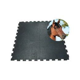 Gummi-Stallmatte - Puzzlesystem - 100x100 cm - 16 mm - mit rutschfesten Noppen