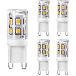 G9 led 2 w, 20 w 25 w G9-Halogen-Äquivalent, 200 lm warmweiß 3000 k, LED-Glühbirne, G9-Lampe, cri 80, 360-Grad-Winkel, ac 220–240 v, nicht dimmbar,