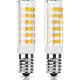 E14 LED-Lampe für Haube, 9 w, 50 w Halogen-Äquivalent, 400 lm, warmweiß 3000 k, kleine Edison-Schraube, nicht dimmbar, 2 Stück [Energieklasse e]