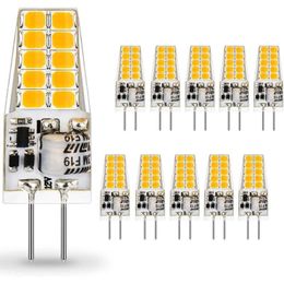 G4-LED-Leuchtmittel, 2 w, entspricht einer 20-W-Halogenlampe, G4-LED-Leuchtmittel, warmweiß 3000 k, 220 lm, nicht dimmbar, ac/dc 12 v, 360 Grad, 10