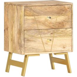 Nachttisch 40 x 30 x 50 cm Mangoholz Massiv vidaXL