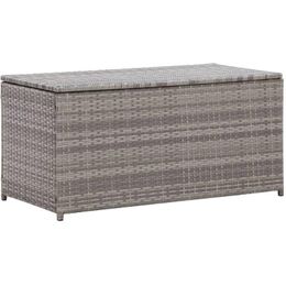 vidaXL - Gartenbox Poly Rattan 100x50x50 cm Grau