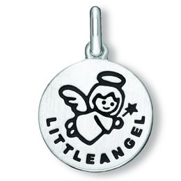 Ketten-Anhänger ONE ELEMENT "Little Angel Anhänger aus 925 Silber Ø 12,5 mm", silber, Schmuckanhänger, Mädchen, Silber 925 (Sterlingsilber), Damen Silber Schmuck Little Angel