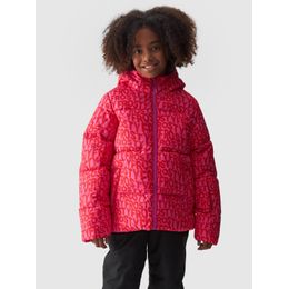 Skijacke 4F Gr. 146, pink, Kinder, Steppware, Obermaterial: 100% Polyester. Futter: 100% Polyester. Wattierung: 100% Polyester, gemustert, Jacken