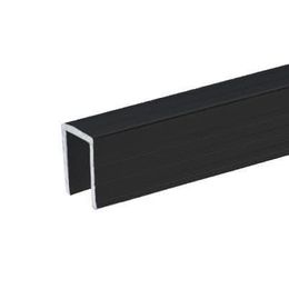 Adam Hall ah Hardware 6240 BLK - Aluminium Kappe für 9,5 mm Trennwände, schwarz
