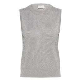 Kaffe Pullover 'KA Regina' Damen Gr&ouml;&szlig;e L grau / silber