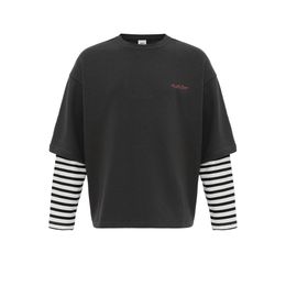 Vamos Clo Sweatshirt Herren Gr&ouml;&szlig;e L dunkelgrau / rot / schwarz / wei&szlig;