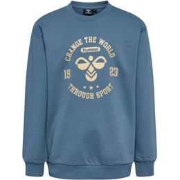 Hummel Sweatshirt Jungen Gr&ouml;&szlig;e 152 beige / taubenblau
