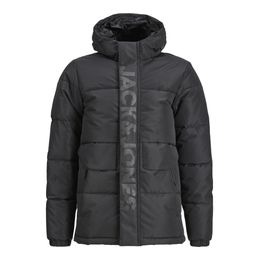 Jack & Jones Mini Winterjacke 'JCOSPEED' Jungen Gr&ouml;&szlig;e 128 grau / schwarz
