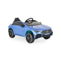 Moni Kinder Elektroauto Mercedes-AMG CLA 45 Bluetooth Fernbedienung vier Motoren blau